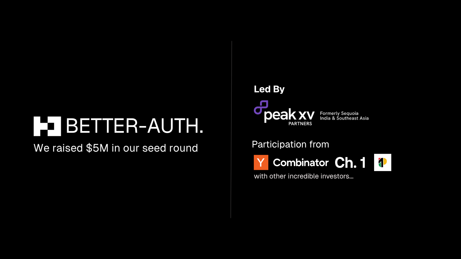 宣布我们的500万美元种子轮融资